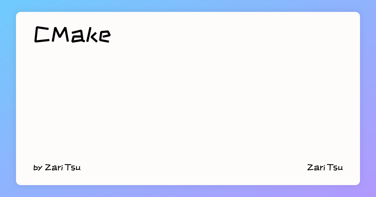 CMake