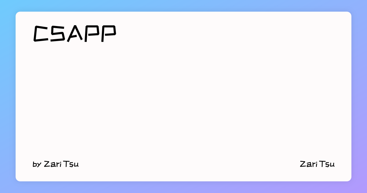 CSAPP