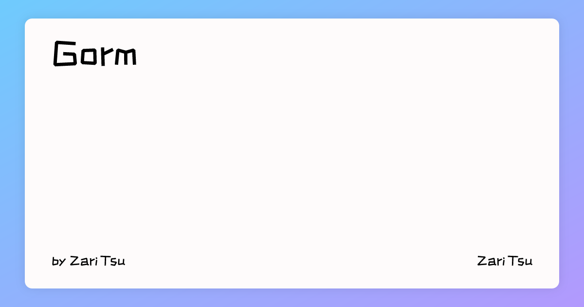 Gorm